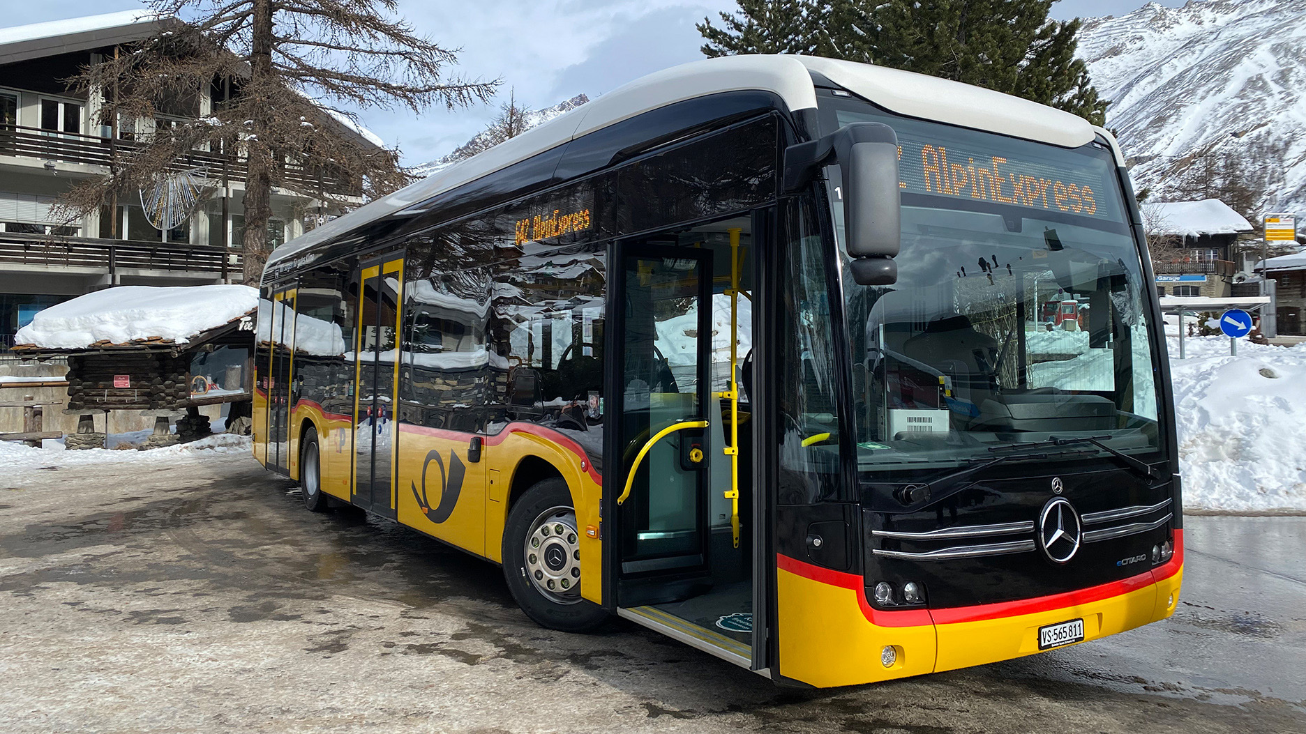 Elektropostauto Saas-Fee Batteriebus | PostAuto
